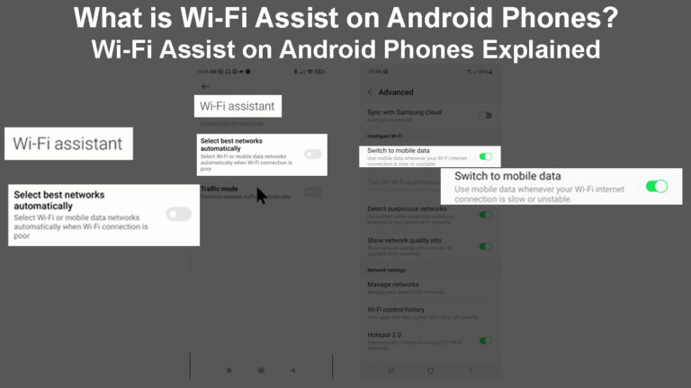 What is Wi-Fi Assist on Android Phones? (Wi-Fi Assist on Android Phones ...